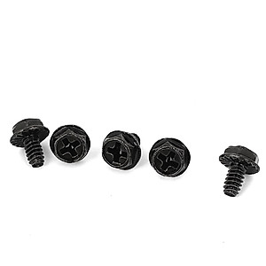 uxcell 5 Pieces PCI Slot Cover Black Hard Steel Dust Filter Blanking Plate with Screws, Vented PCI Slot Cover for Computer Cases