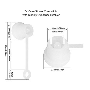 GENLEAS 2PCS Silicone Boot for Stanley Cup, 3D Diamond Pattern Design for Stanley Quencher H2.0 40 oz, Anti-Slip Bottom Sleeve Cover Bumper, Cream