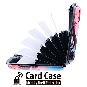 EZ LIFE PRODUCTS Credit Card Holder Small Credit Card Wallet Slim RFID Metal Card Holder Wallet Business Card Case ID Case for Women Men