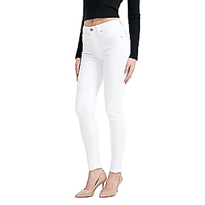 Resfeber Women's Ripped Boyfriend Jeans Stretch Distressed Jeans Capri Mom Jean with Hole