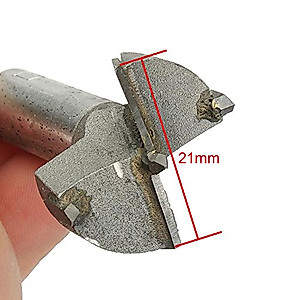 LDEXIN 21mm/0.8" Professional Forstner Drill Bit Woodworking Hole Saw Wood Cutter Alloy Steel Wood Carbide Tip Drilling Hole Hinge Boring Bits