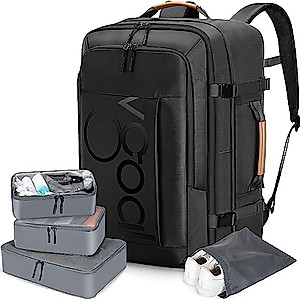 VGOAL Carry On Backpack Flight Approved - 40L Travel Backpacks Daypack Luggage Backpack, Expandable Suitcase Weekender Backpack with Toiletry Bag Fits Up To 17.3" Laptop For Men&Women