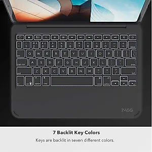 ZAGG Folio Keyboard - Backlit Tablet Keyboard and Case - Made for iPad Pro 11"" (2018) - Black (103002357)