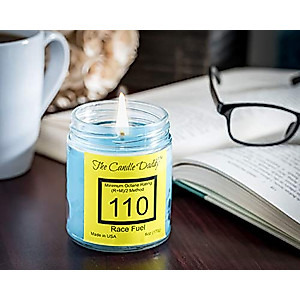 Race Fuel High Octane Gasoline Candle- 6 oz- up to 40 Hour Burn- Hand Poured in Indiana