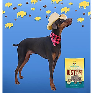 Remy's Kitchen Just Bison Liver Freeze Dried Treats for Dogs and Cats, Brown