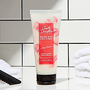 Carol's Daughter Wash Day Delight Cream Serum Moisturizer for Curly Hair, Anti-Frizz, Made with Rose Water and Glycerin, 6.8 Fl Oz