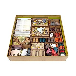 TowerRex Storage Organizer for Everdell and Expansions - Storage for Everdell - Organizer Kit Token Box Card Insert
