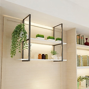 Ceiling Floating Bottle Rack - Hanging Solid Wood Shelf Wine Rack, Wall-mounted Wrought Iron Storage Rack, Ceiling-mounted Kitchen Display Rack, European Retro Plant Stand, Easy To Install ( Size : 12