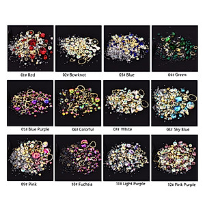 NHBT YU Mixed Cone Point Flat Back Rhinestone Box Crystal Imitation Diamond for Epoxy Resin Silicone Mold Jewelry Making Components DIY T87 (Color : Style08, Size : 1box)