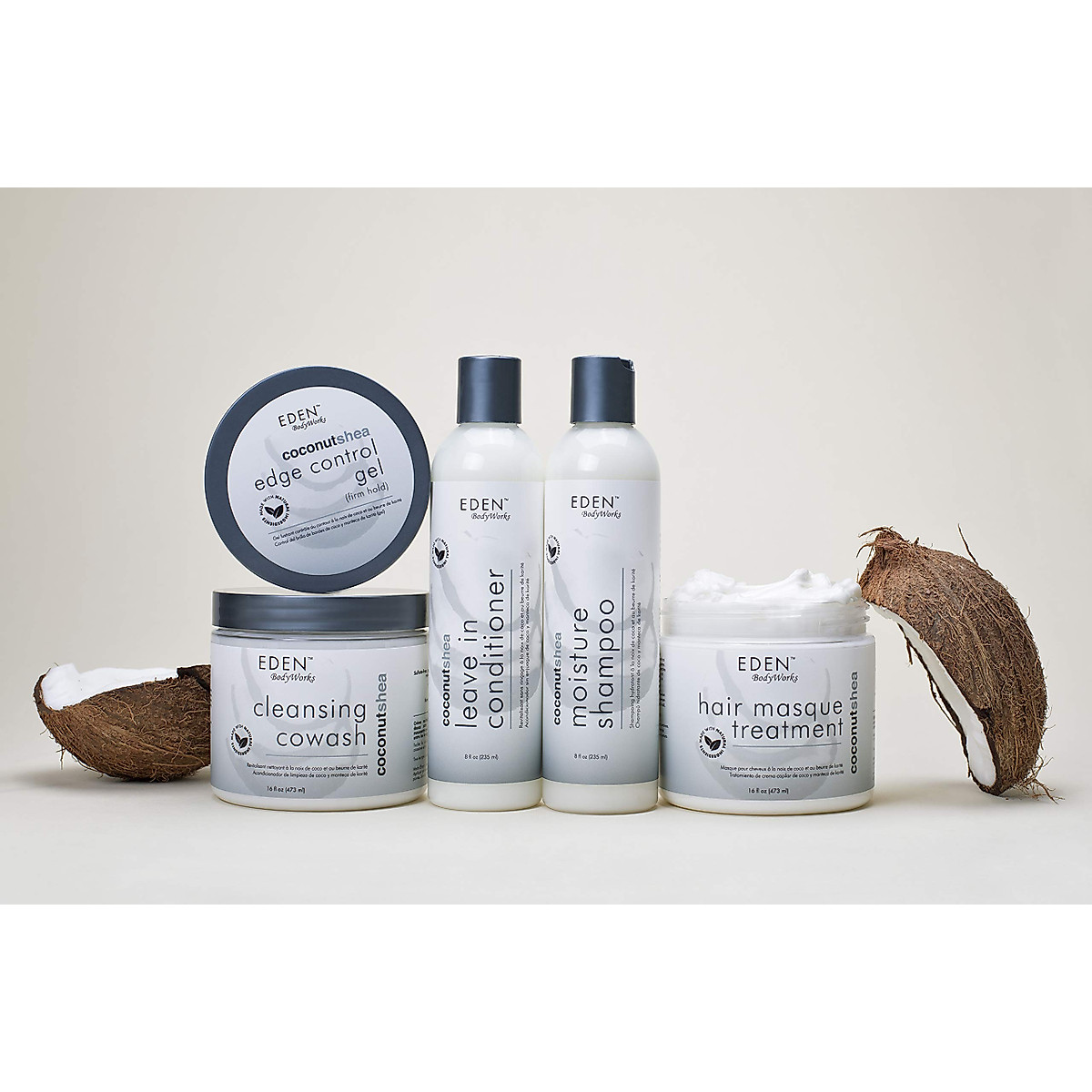 EDEN BodyWorks Coconut Shea Leave-In Conditioner | 8 oz | Moisturize, Define Curls, Add Shine - Packaging May Vary