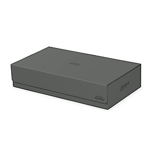 Ultimate Guard Omnihive 1000+, Deck Case for 1000 Double-Sleeved TCG Cards + 2 removable Trays, Grey, Magnetic Closure & Microfiber Inner Lining
