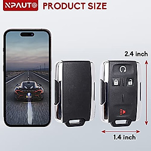 NPAUTO Key Fob Replacement for Chevy Silverado GMC Sierra 1500 2500 HD 3500 HD 2014 2015 2016 2017 2018 2019 2020 Chevy Colorado GMC Canyon 2015-2021 Keyless Entry Remote Control Start Key Fobs