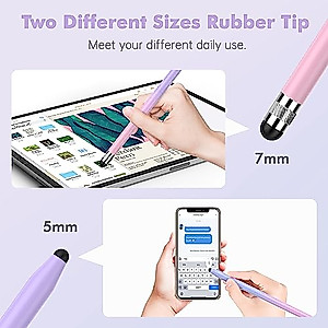 Stylus Pens for Touch Screens - StylusHome 5 Pack Stylus Pens, 2-in-1 High Sensitivity Capacitive Stylus with 10 Extra Tips for iPad iPhone Tablets Samsung Galaxy All Universal Touchscreen Devices
