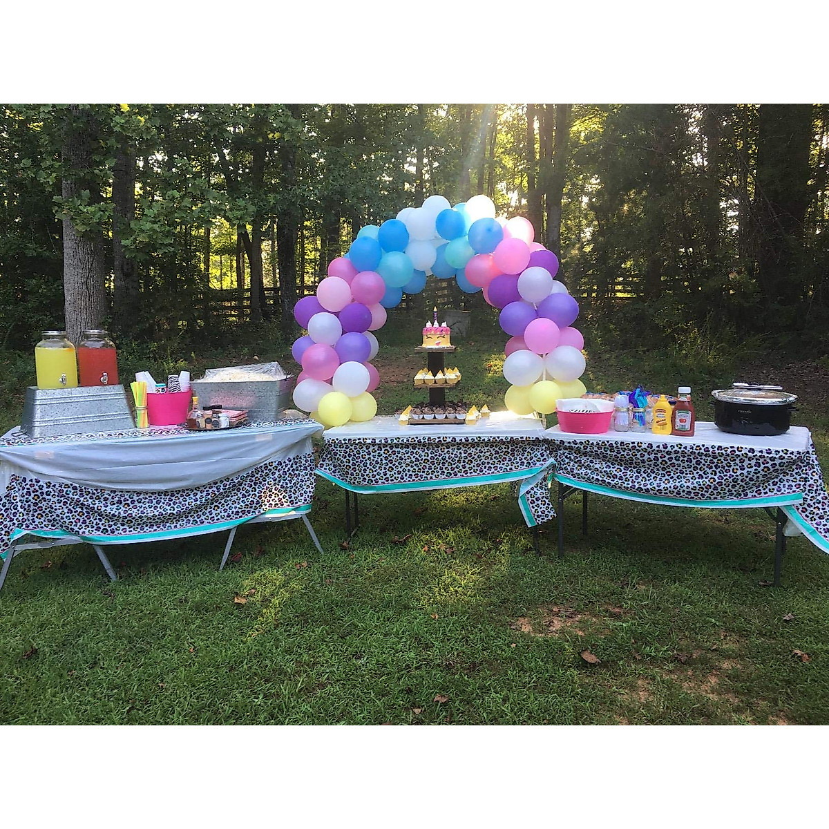 LANGXUN 12ft Table Balloon Arch Kit For Birthday Decorations, Party ,Wedding and Graduation Decorations, Christmas Decorations Baby Shower Bachelor Party Supplies