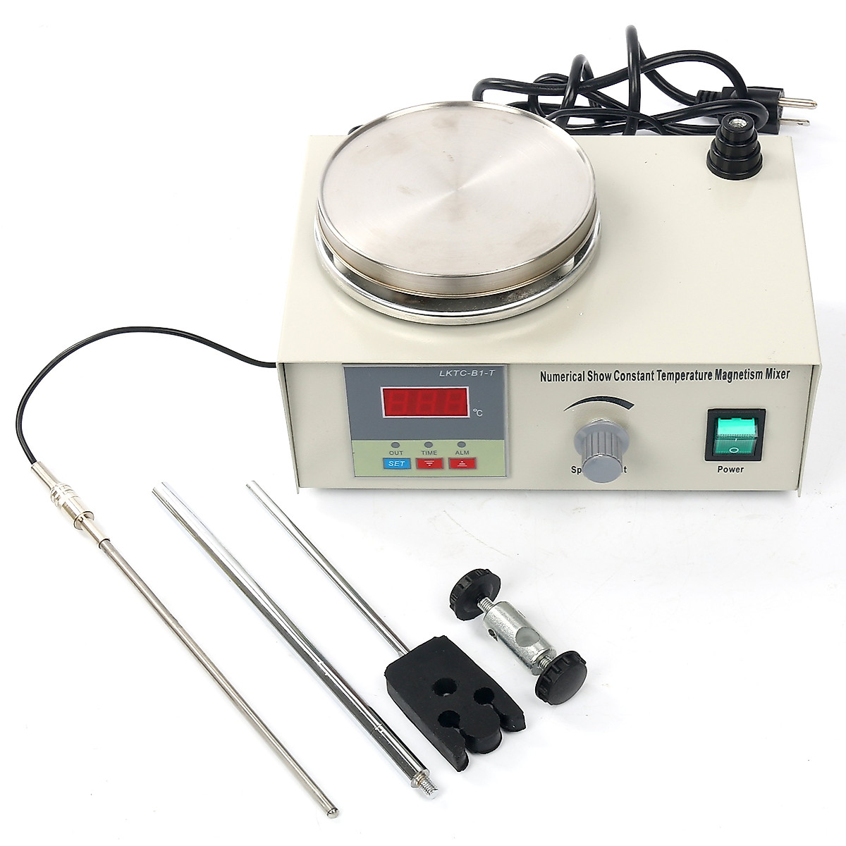YaeCCC Magnetic Stirrer Hotplate with Heating Plate 85-2 Digital Magnetic Mixer AC 110V