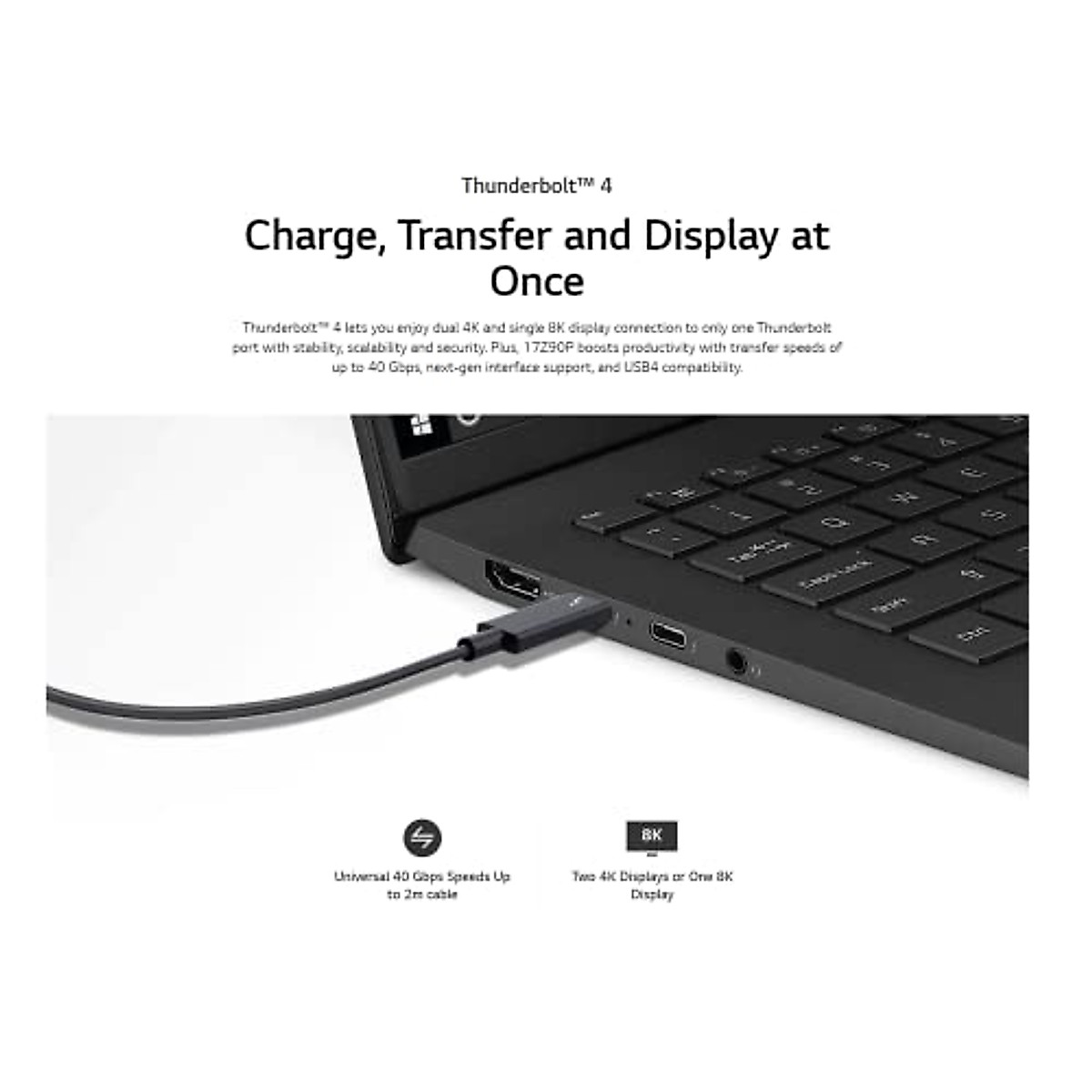 LG Gram 17 Ultra-Lightweight Laptop, 17" IPS WQXGA (2560 x 1600) 16:10 DCI-P3 99% Display, Intel Evo i7-1195G7, 2X Thunderbolt4, 20 Long Battery Life, Wi-Fi 6, Webcam (16GB 4266MHz RAM | 1TB PCIe SSD)