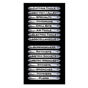 Harley-Davidson Magnetix Toolbox Identification Magnets, 16 Pack CG47000