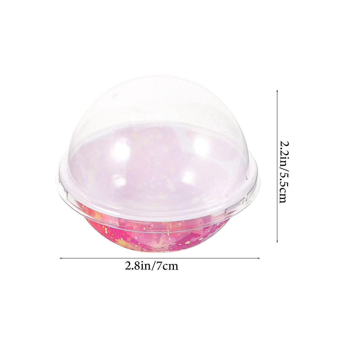 50pcs Box Muffins Cake Container with Lids Mini Cupcake Containers Moon Cake Containers Individual Cupcake Containers Cake Carrier Single The Pet Plastic Boxes