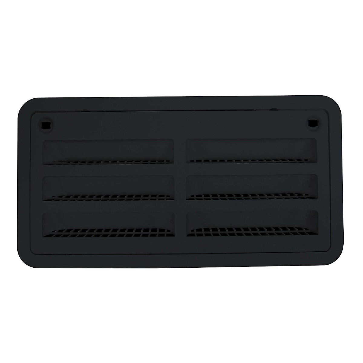 Dometic 3109492.004 Refrigerator Upper/Lower Plastic Sidewall Vent - Black