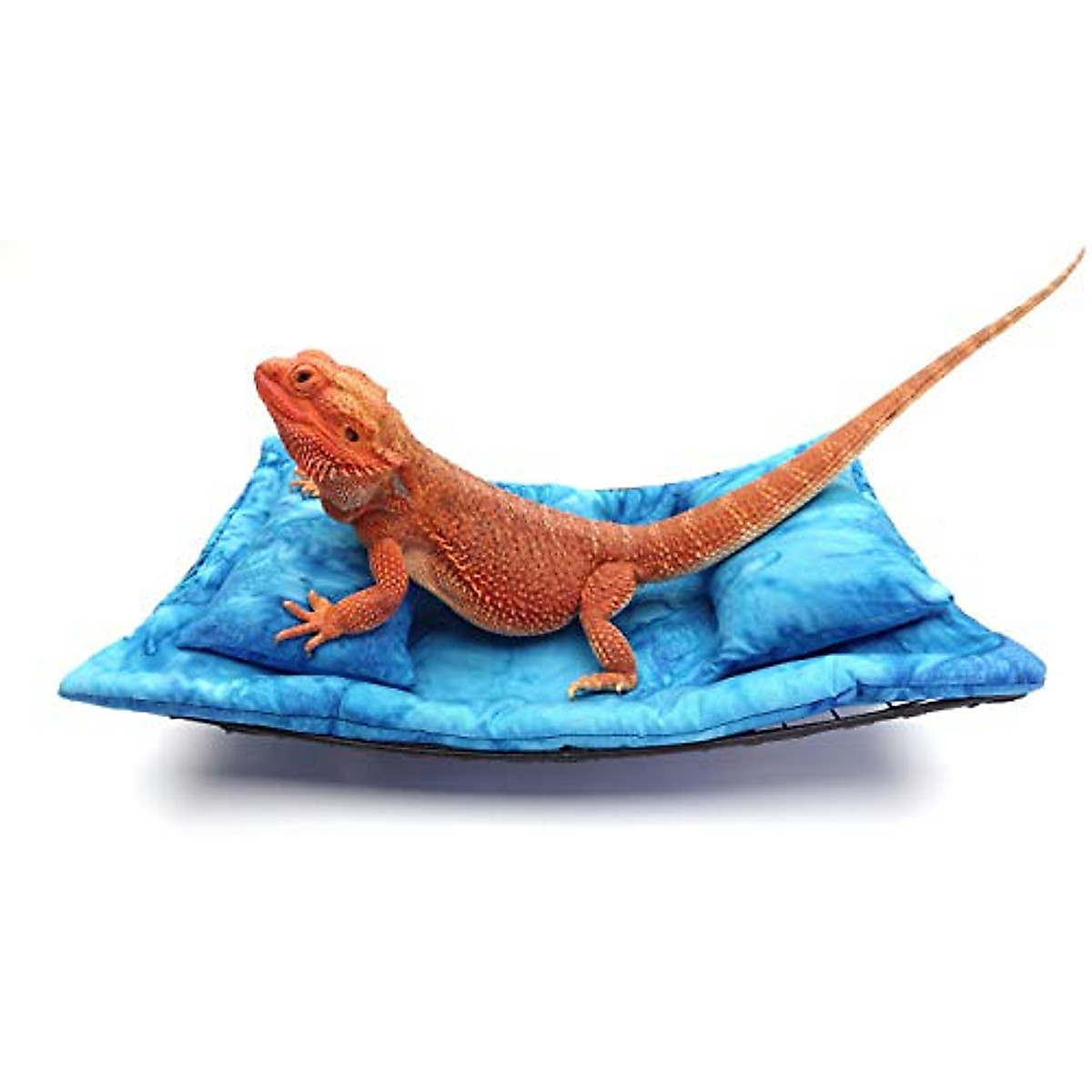 Chaise Lounge for Bearded Dragons, Blue Heaven Batik Fabric