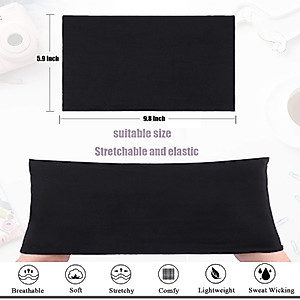 TuTive 6 Pack Wide Turban Headbands for Women - Large Boho Head Wraps, Sports Workout Stretch Non-slip Soft Elastic Hair Bands