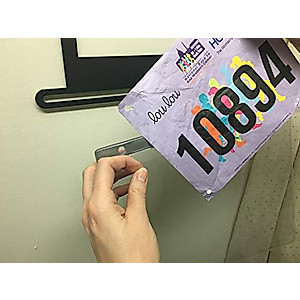 RunFix 15 Sheet Pack - Clear Vinyl Bib Holder Sleeves Medal Displays and Hangers