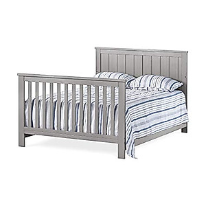 Child Craft Calder 4-in-1 Convertible Crib, Baby Crib Converts to Day Bed, Toddler Bed and Full Size Bed, 3 Adjustable Mattress Positions, Non-Toxic, Baby Safe Finish (Brushed Pebble)