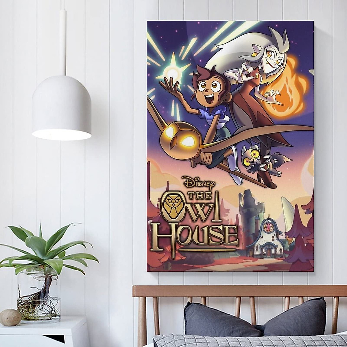 Fotuven Owl House Cartoon Character Classic Poster Canvas Art Poster Poster Decorative Painting Canvas Wall Art Living Room Posters Bedroom Painting 12x18inch(30x45cm)