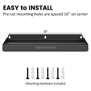 UNITEDPOWER Hammer Holder, Wall Mount Storage Rack Organizer for Workshop, Shed, Garage, Home, Fit Most of Hammer or Small Tools