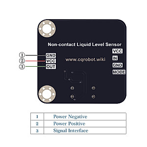 CQRobot Ocean: Non-Contact Water/Liquid Level Sensor Compatible with Arduino, Raspberry Pi and Other Motherboards. for Industrial Production, Aquarium, Chemical Liquid, Agriculture, Gardening, etc.