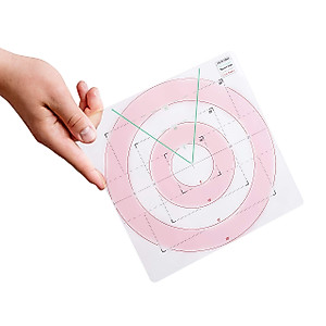 Hexers Spell Effects Damage AOE Template, Compatible with Dungeons and Dragons D&D DND Pathfinder RPG, templates for Line Cone Square or Circle Spells, converts inches to in Game feet