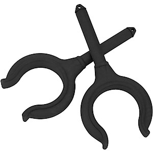 Alomejor 2 Pcs Boat Oar Lock Marine Rowlock Horn Side Mount for Oars Rod and Fishing Rod Support Bracket for Sea Fishing Boating