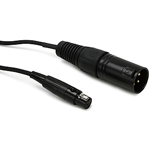 AUDIX CBLM25 Mini XLR Female to XLR Male Cable Micros Series Microphones, 25-foot - Black