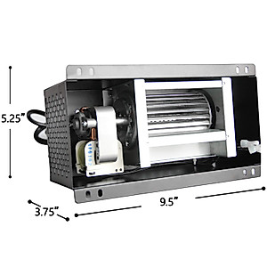 VICOOL Speed Variable S31105 Fireplace Blower 110V ~ 120V for GHP Group, Monessen/Majestic (MHSC Brands), Majestic Dutchwest Windsor, CFM US Century Plate Steel Freestanding Wood Stove Fireplace