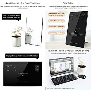 waveshare 13.3inch Magic Mirror Mini-Computer Powered by Raspberry Pi CM4 13.3inch HD Touch Screen with USB/ETH Ports with Powerful Raspberry Pi CM4101000 Inside