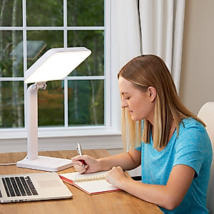 Theralite Aura Bright Light Therapy Lamp - 10,000 LUX LED Lamp - Sun Lamp Mood Light to Fight Low Energy and Sunlight Deprivation, Therapy Lamp and Sun Light Lamp