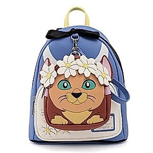 Loungefly Disney Alice in Wonderland Cosplay Womens Double Strap Shoulder Bag Purse with Detachable Wristlet