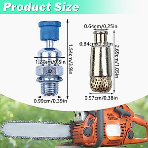 Decompression Valve for Stihl MS260 MS290 MS360 MS381 MS390 MS660 Chainsaw, ADEFOL Decompression Valve + Fuel Filter Replacement Parts Compatible with Husqvarna 362 365 371 372 372XP and More