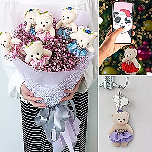 Sealive Stuffed Animals Plush Bears (1 Dozen), Mini Bear Stuffed Animal Bulk Assorted Toys for Birthday Cake Wedding Decorations Party Favors Supplies
