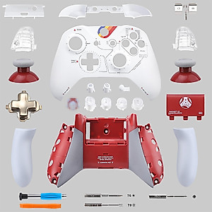 VANPARK Housing Shell Set Replacement, Front Case Cover Backplate Only Compatible with Xbox One S/X Controller(Model 1708)(Controller is NOT Included)