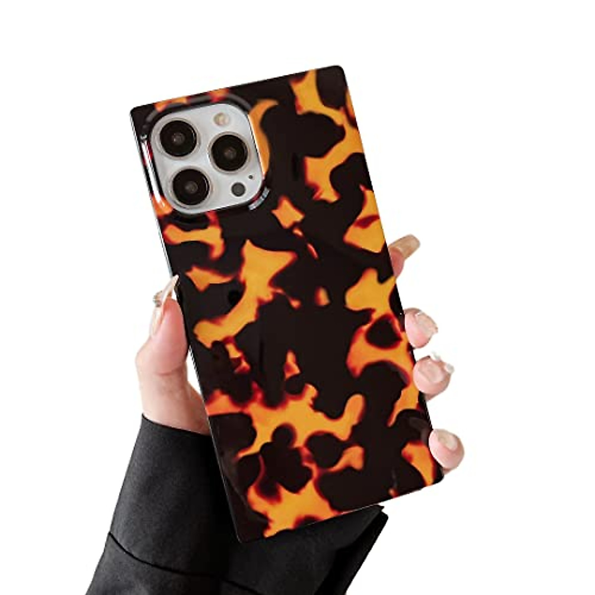 Cocomii Square iPhone 12 Pro Max Case - Slim, Glossy, Black & Amber, Classic Tortoiseshell, Anti-Scratch, Shockproof - Compatible with iPhone 12 Pro Max (Tortoise)