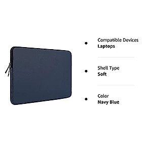 17-17.3 Inch Laptop Sleeve case for HP 17" 17.3" Laptop/HP Pavilion 17.3/HP Envy 17.3,Dell Inspiron 17,Lenovo Ideapad 17.3, LG Gram 17.3, MSI GS75/MSI GE75 17.3, Acer Lenovo and Most 17-17.3 in Laptop