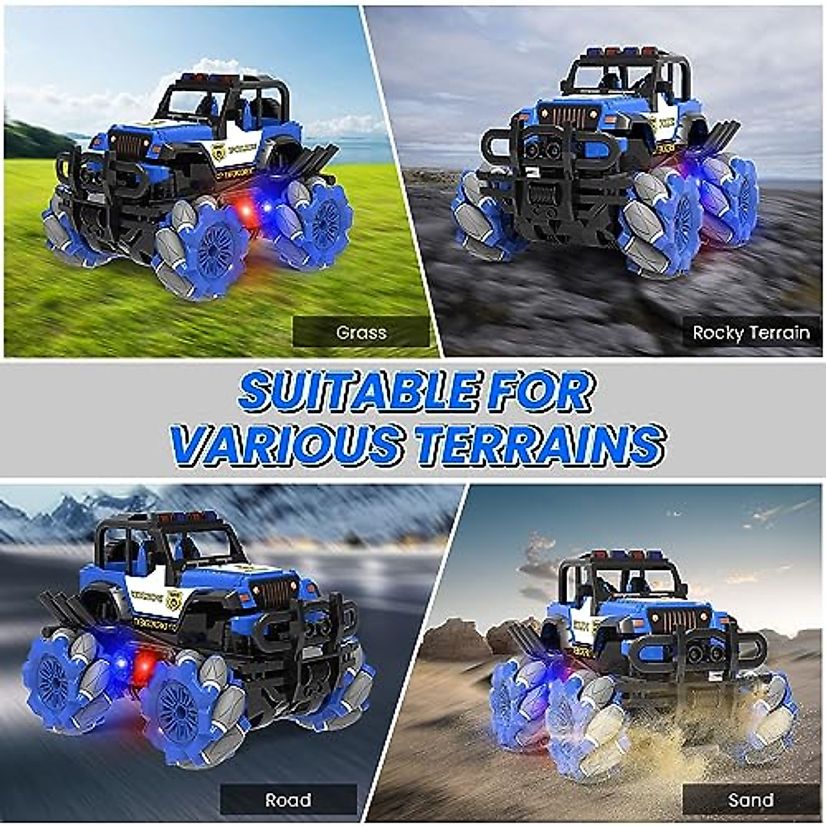 YOTOY Remote Control Car Toys for 6 7 8 9 10 Years Old Boys, Drift Stunt Remote Control Car, RC Cars for Boys Age 8-12, Stunt Car Remote Control, RC Stunt Car Toy, Drift Stunt Car, Drift RC Cars