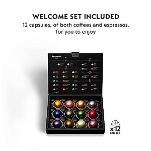 Nespresso VertuoPlus Coffee and Espresso Machine by De'Longhi, 5 fl.oz. Cherry Red