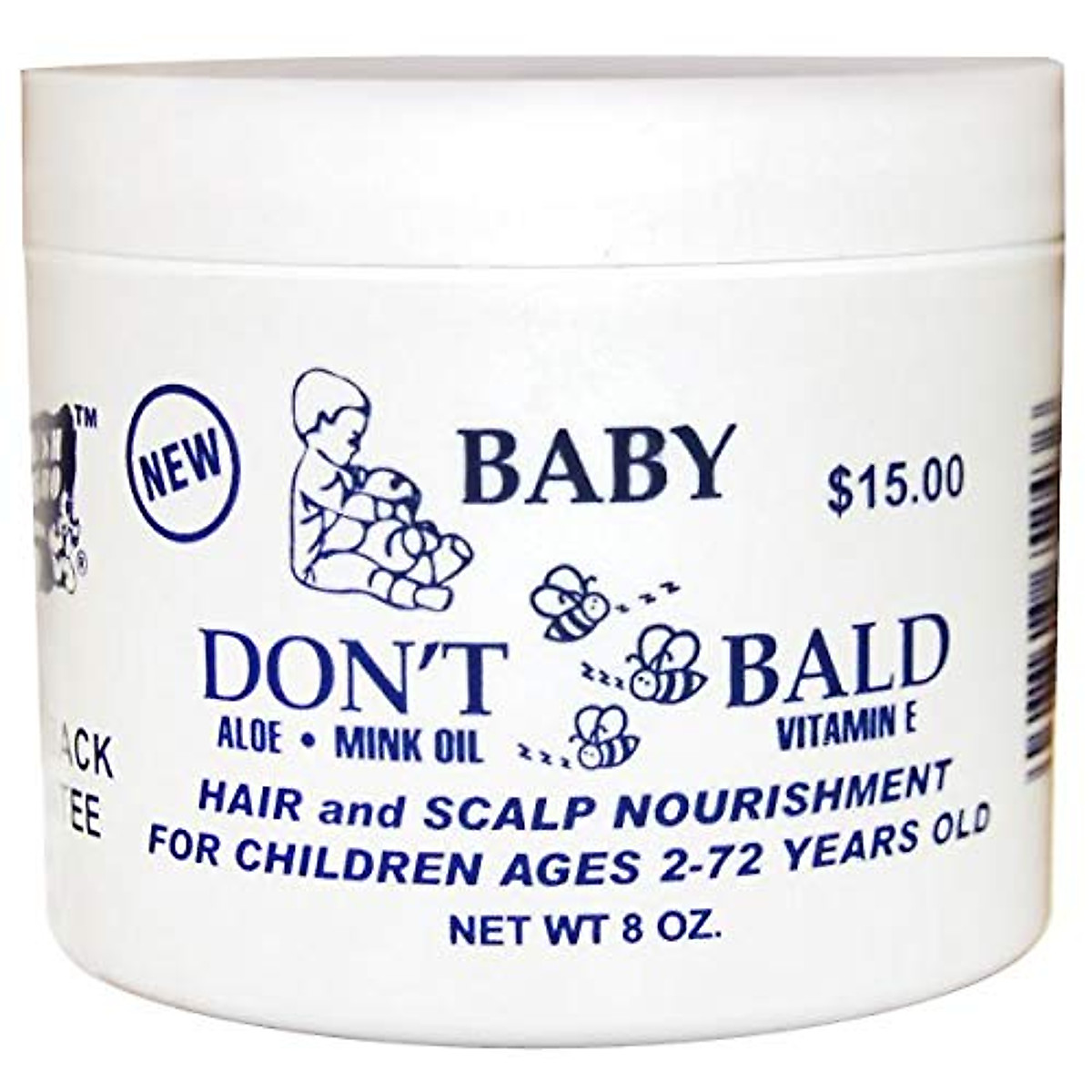 BABY DON'T BE BALD Hair & Scalp Nourishment 8 oz (Pack of 2)