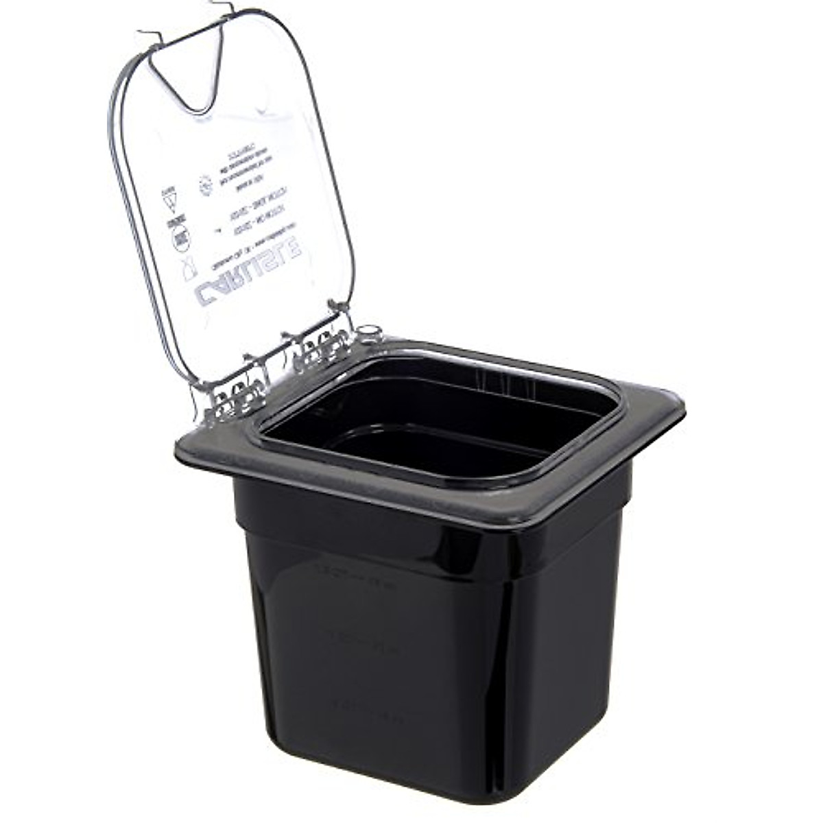 Carlisle FoodService Products 3068503 Plastic Food Pan, 1/6 Size, 6 Inches Deep, Black