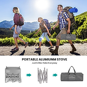 KAMPKEEPER Fire Pit 18 Inch Outdoor Wood Burning Fire Pit,Portable Fire Pit for Camping, Beach Parties,and More,Included Heat Shield for Leave No Trace Fires