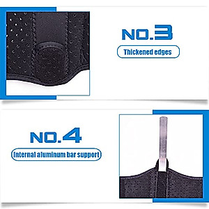 Fasciitis Night Splint Foot Drop Orthotic Brace, Adjustable Elastic Dorsal Night Splint For Plantar Fasciitis, Heel, Ankle, Arch Foot Pain, Achilles Tendonitis (Black)