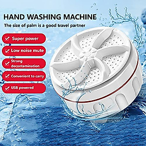 Portable Washing Machine, Mini Washing Machine,Mini Dishwashers Turbo With USB, Suitable For Home Business, Travel, College Room, RV, Apartment