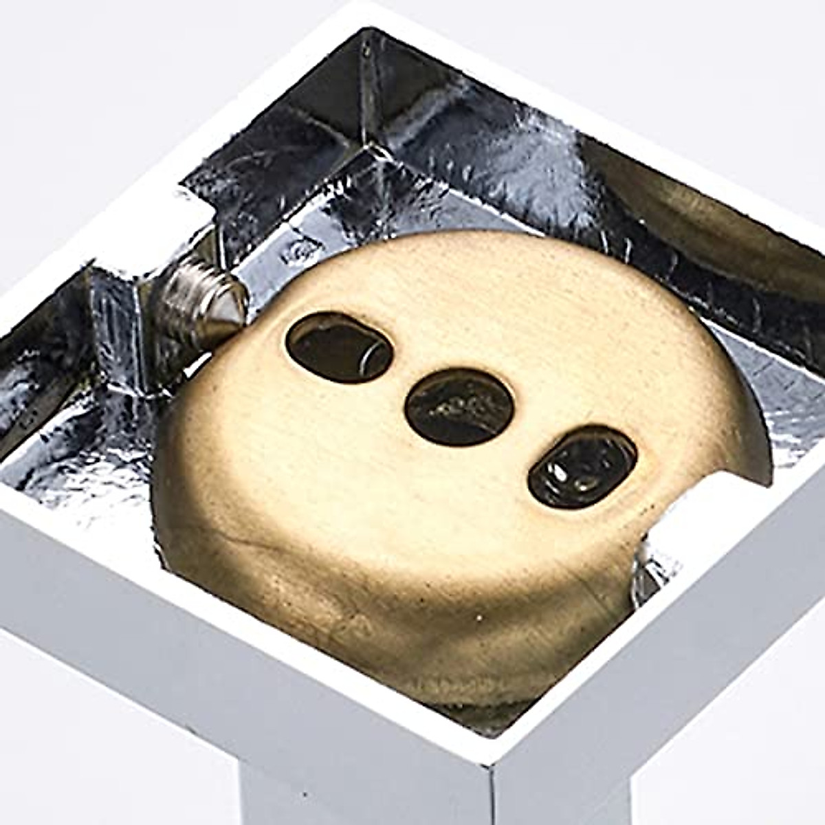 YDYFC Copper Bathroom Towel Rails Shelf, Wall Mounted 4-rods Storage Shelves, Kitchen Dish Cloths Hanger, 9 Sizes 30cm-80cm, Chrome (Size : 15.7inch(40cm))